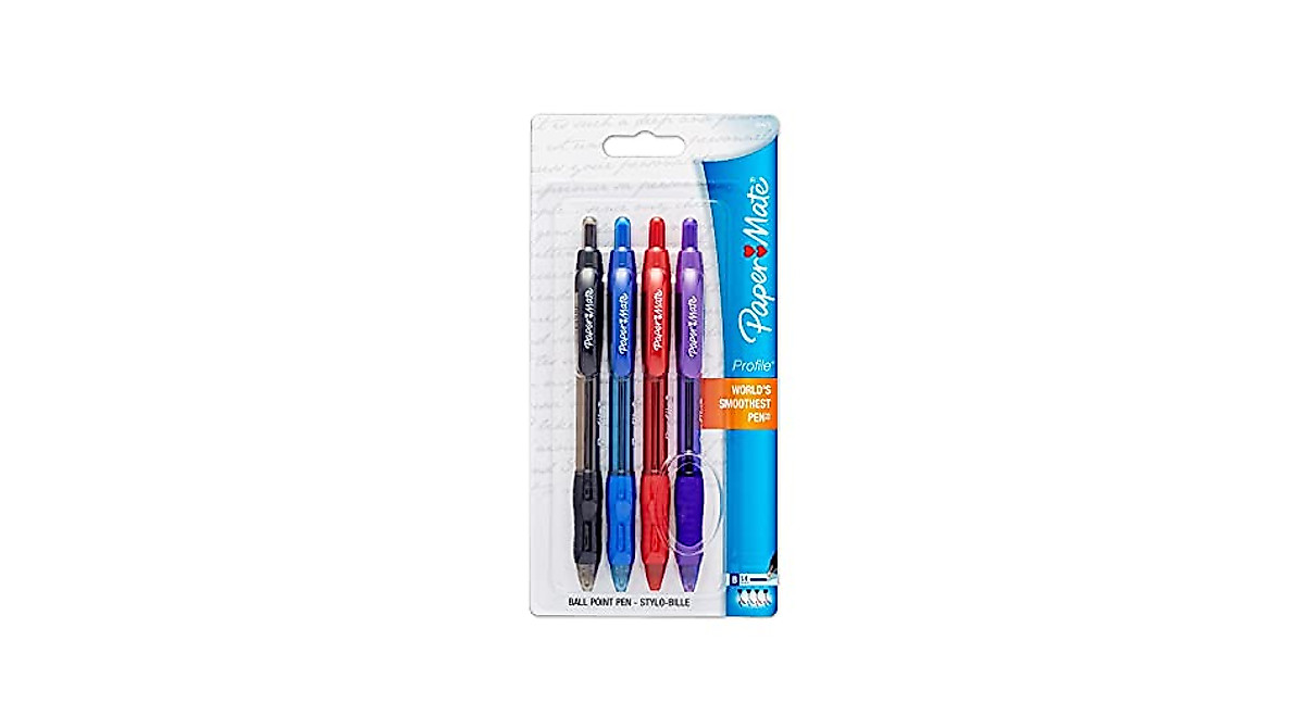 Paper Mate Profile Ballpoint Pen - Smooth Writing & Comfort