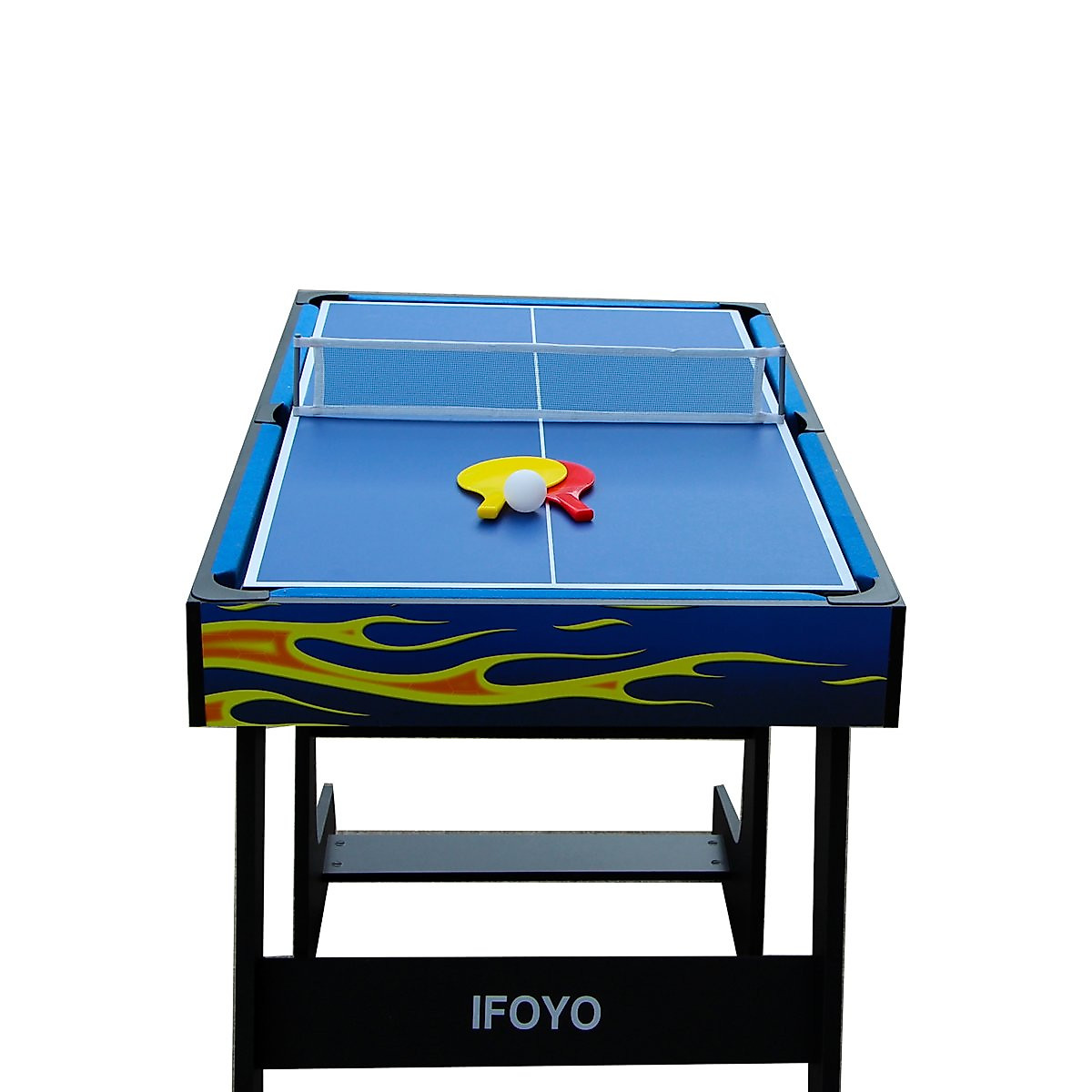 IFOYO 48 in / 4 ft Multi-function 4 in 1 Steady Combo Game Table, Hockey Table, Soccer Foosball Table, Pool Table, Table Tennis Table