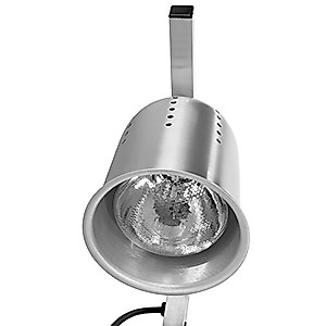 Chef's Supreme Commercial Grade Electric Food Heat Lamp Warmer, Includes 1 Heating Bulb-250W, Free Standing and Portable