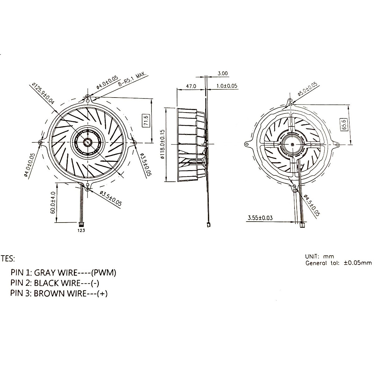 Internal CPU Cooling Fan Replacement for Sony PlayStation 5 PS5 23 Blades Fan 17 Blades CFI-1015A CFI-1015B CFI-1002A/B CFI-1016A/B CFI-1018A/B CFI-1115A CFI-1115B CFI-1102A/B CFI-1116A/B CFI-1118A/B