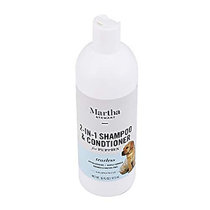 Martha Stewart for Pets 2-in-1 Puppy Shampoo with Grapefruit | Tearless Dog Shampoo and Conditioner, Safe for All Dogs and Puppies, 16 Ounce Bottle Dog Wash
