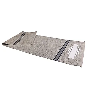 KD Cotton Yoga Mat Hand Woven Yoga Mat Eco Freindly Organic Handloom Mat Supreme Heavy Quality with Carry Strap- 24" x 72" Exercise Mat (MultiColor)