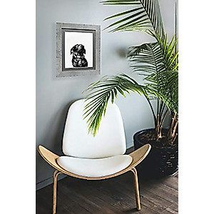 FRAMES BY POST METROMINGREYWITHIDKGRYMT5040CM1510 Frame, 50 x 40 cm Image Size 15 x 10 Inch Plastic Glass, Mineral Grey Dark Grey Mount