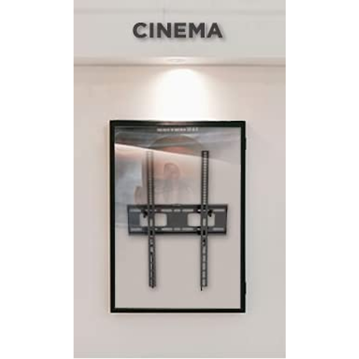 MP-PWB-64AF LCD Low Profile TV Wall Mount Design for Vertical or Portrait Mounting of 37" to 75" HDTV | Menu Wall Board Mount | Anti-Theft and Lockable (Suport VESA 400x600)