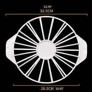 Baking Cake Slicers Household Cakes 14/16 Pieces Slicer Cutter Round Equal Portion Marker Divider Baking Tool White Cake Cutter Circle