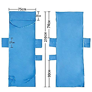 Beach Chair Cover Towel with Side Pockets Microfiber Portable Chaise Lounge Chair Towel for Pool Garden Sun Lounger Sunbathing Vacation (Blue)