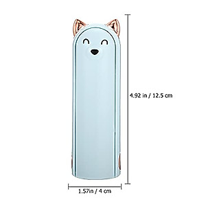 Homoyoyo Portable Fans 3pcs Blue Usb Travelling Charging Girls Stylish Summer Practical Mini Personal Design Rechargeable Foldable Outdoor Handheld Sports Portable Indoor Sky Handheld Fans