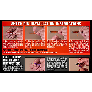 Thorn 100 Grain RIFT Expandable Broadhead for Crossbow, 2.2 Wound Channel, 3 Pack, Hidden Blade Technology