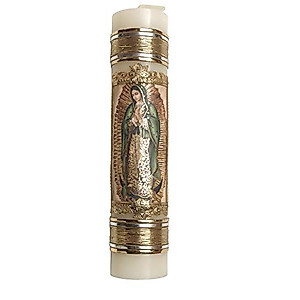 Virgen de Guadalupe Candle Our Lady of Guadalupe Handmade Prayer Candle Vela Guadalupana