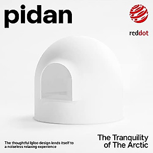 pidan Igloo Cat Litter Box Dome Litter Box Extra Large Igloo Litter Box Dog Proof Kitty Litter Box Furniture with Modern Minimalist Design, Litter Box Furniture Dot Design Award 2016