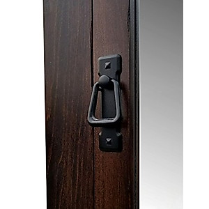 D&E Wood Craft Cabinets 24W x 33H Rustic Mission Recessed Medicine Cabinet/Dark Finish