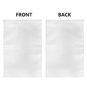 DEAYOU 36 Pack Blank Garden Flags, 12" x 18" DIY Sublimation Flags, Polyester Plain White Lawn Flags Banners for Decoration, Indoor, Outdoor, Courtyard, Party, Home, School