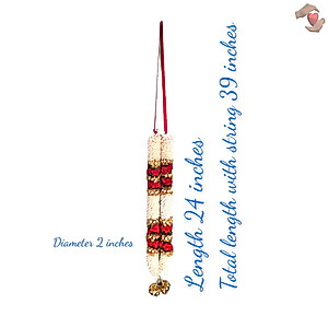 LOVENSPIRE 2ct Wedding Garland, Varmala Artificial Rose, Shadi, Indian Milni Mala, Statue Idol Haar, Muslim Punjabi, Nikah Jaimala, Floral Lei, Bridal Necklace