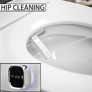 Greenspring Smart Toilet with Bidet Built in and Heated Seat Toilet with Warm Water Sprayer Dryer and Foot Sensor Operation