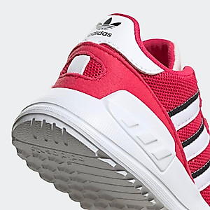 adidas Originals Kids' LA Trainer Lite Elastic Sneaker, Power Pink/White/Black, 4k US