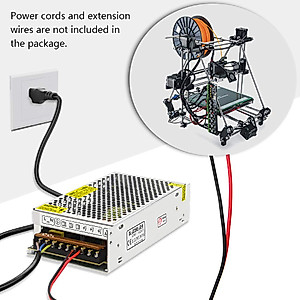 SHNITPWR 24V Power Supply 10A 240W AC DC Adapter, DC 24 Volt 10 Amp Switching Power Converter Transformer LED Driver 110V / 220V AC in for LED Light Strip 3D Printer CCTV Security System LCD Monitor