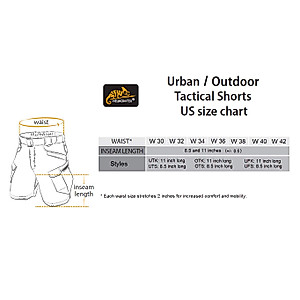 Helikon-Tex Urban (UTK) Tactical Shorts for Men - Lightweight & Breathable Cargo Shorts for Tactical, Military, Police, Hiking, & Hunting (Shadow Grey PolyCotton Ripstop W34, L11)