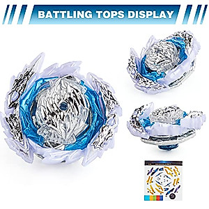 ROUSEWIT Bey Battling Tops Set, 6 Spinning Tops 2 Launchers Burst Toy Game, Combat Battling Game Gift for Age 6+ Boy