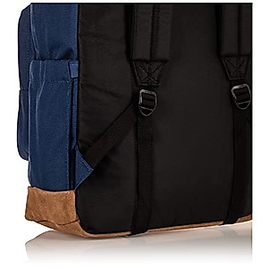 JanSport Right Pack Backpack - Travel, Work, or Laptop Bookbag with Leather Bottom, Navy