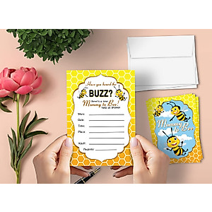 Leigha Marina Mom To Be Baby Shower Invitations – 20 Cards & 20 Envelopes