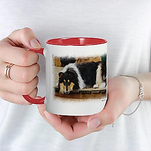 CafePress Tri Color Collie Mug Ceramic Coffee Mug, Tea Cup 11 oz