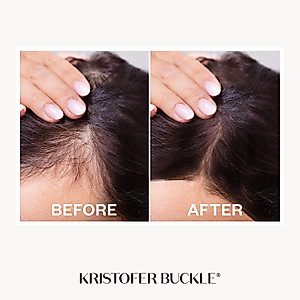 KRISTOFER BUCKLE Full Disclosure Scalp Cover Duo, 0.39 oz. | Camouflaging Cream Conceals Sparse, Thinning Hair & Bald Spots | Brunette