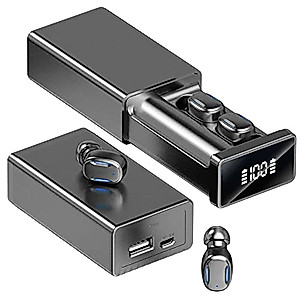 Kmonabie Earphones Bluetooth Wireless, Bluetooth Earphones Wireless Touching Control Waterproof Sports Earbuds 8d HiFi Stereo Music Headphones with Mic