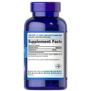 Puritans Pride Glucosamine HCI 680 Mg Capsules, White, Unflavored, 240 Count (Pack of 1)