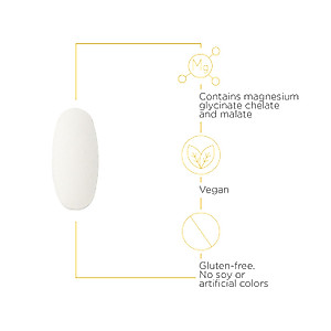 Integrative Therapeutics Magnesium Glycinate Plus - Brain Function Supplement for Women & Men* - Supports Cardiovascular & Nerve Function* - Vegan - 120 Tablets