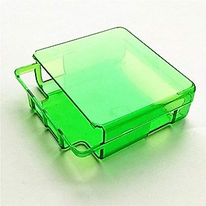 New Upper and Lower lid Plastic Protective Cases for Nintendo GBA SP Gameboy Advance Sp Console-Clear Green