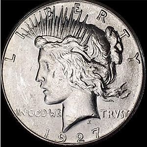1927 Peace Dollar About Uncirculated