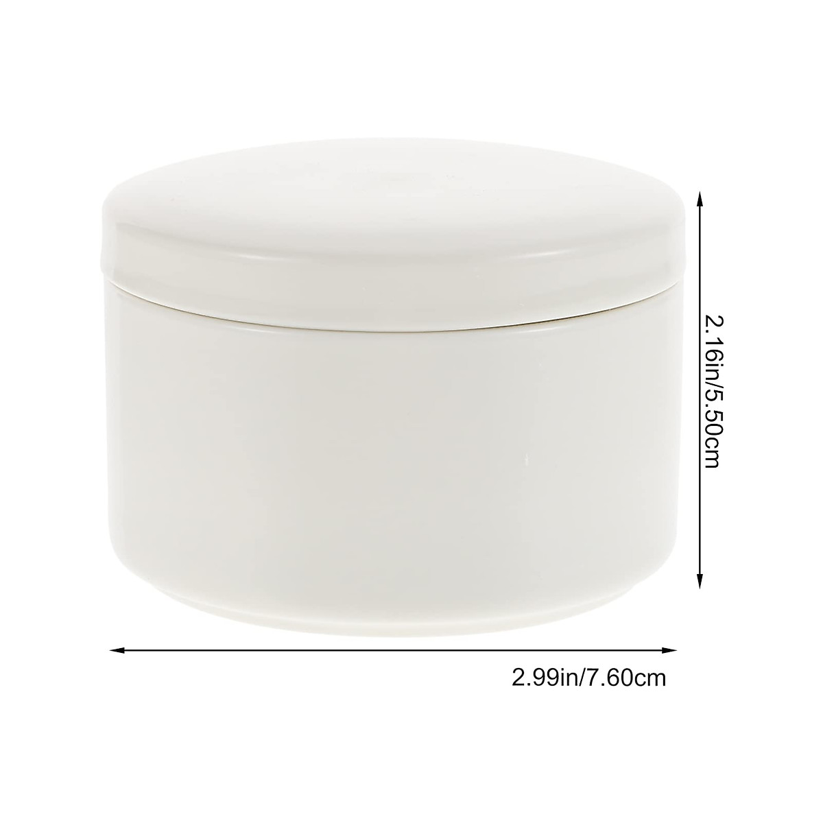 Zerodeko Ceramic Jewelry Box White Ceramic Jewelry Case Ring Holder Trinket Jewel Box for Wedding Anniversary Birthday Bridal Gift White