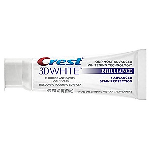 Crest 3D White Brilliance Vibrant Peppermint Toothpaste, Pack of 2