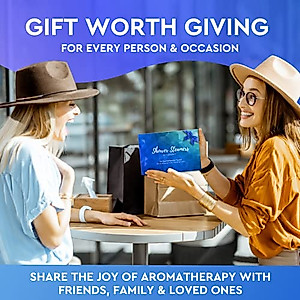 Cleverfy Shower Steamers Aromatherapy - Variety Pack of 6 Shower Bombs with Essential Oils. Self Care and Relaxation Birthday Gifts for Mom. Blue Set