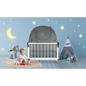 Aussie Cot Net - Baby Crib Tent to Keep Baby from Climbing Out - Toddler Proof Crib Netting Mosquito Net