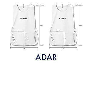 Adar Universal Cobbler Apron 2 Pack - Unisex Cobbler Apron - 7022 - Black - R