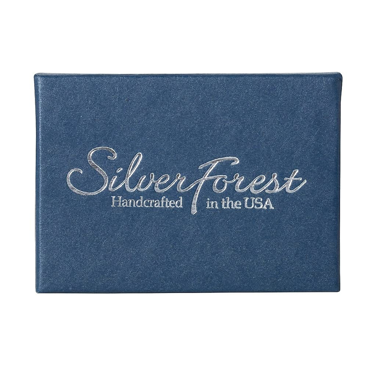 Silver Forest Silvertone with Black Three Layer Dangle Earrings