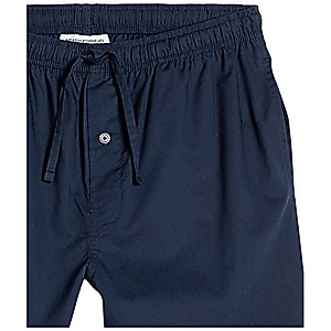 Amazon Essentials Men's Straight-Fit Woven Pajama Pant, Light Blue White Plaid, Medium