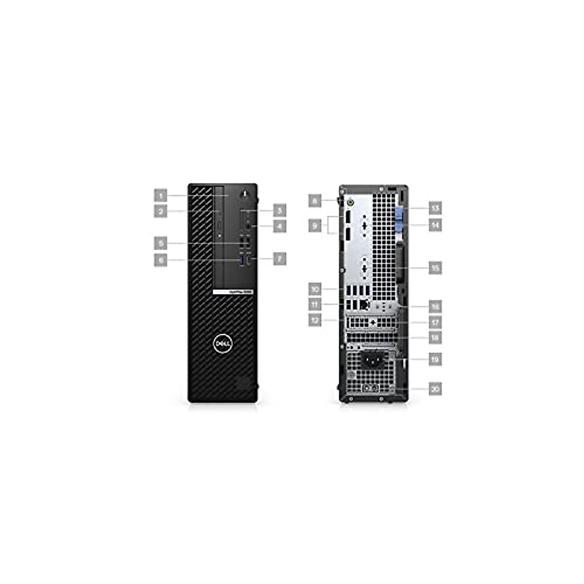 Dell Optiplex 5000 5090 SFF Small Form Factor Desktop Computer Tower (2021) | Core i5-512GB SSD Hard Drive + 1TB Hard Drive - 64GB RAM | 6 Cores @ 4.6 GHz Win 10 Home