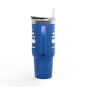 Chief Warrant Officer 4's Travel Mug: Insulated Stainless Steel Tumbler with Handle and Straw, Military Gift (40oz)