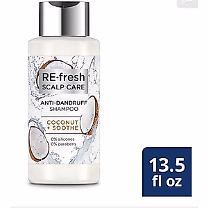 RE-fresh Scalp Care Anti-Dandruff Shampoo - Coconut + Soothe with Salicylic Acid 13.5 FL OZ (400 ml)