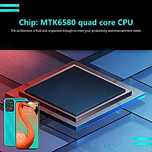 Yoidesu 10Pro 5G Unlocked Smartphone, Green 6in HD Screen 4GB RAM 32GB ROM Mobile Phone, Front 8MP Rear 16MP, 6000mAh Battery, Face Recognition, Dual SIM Cell Phone for Android 11 (US Plug)