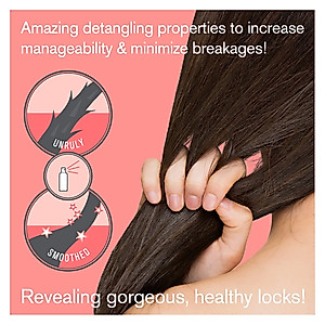 Leave in Conditioner - Intense Treatment, Anti-frizz Detangler Spray, Adds Deep Moisture & Shine to Dry, Damaged, Colored, Curly, Frizzy, Broken & Bleached Hair. Cruelty-free & 100% Vegan - 5.9 Fl.Oz