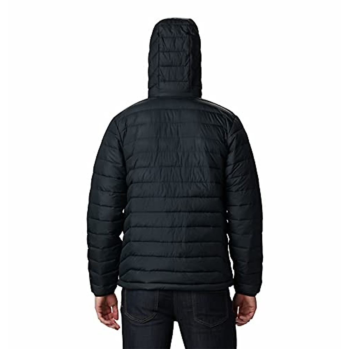 Columbia Men's Powder Lite Hooded Jacket, Black, Large