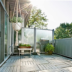 5 Pack Macrame Plant Hangers, Indoor Hanging Plant Holder with S Hooks and Hook Nails, 3 Sizes 34"/40"/54", Handmade Macrame Planter Hanging Baskets for Small Plant Pots, Boho Home Decor (Beige)