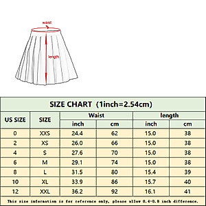 ZHANCHTONG Women's High Waist A-Line Pleated Mini Skirt Short Tennis Skirt (Royal Blue, L)