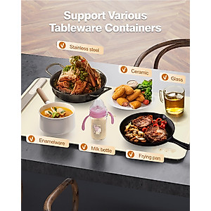 iTRUSOU Electric Warming Tray - Full Surface Heating,Rollable & Portable,Premium Silicone Nano-Material,3 Temperature Settings,Auto Shut-Off -Versatile Food Warmer for Gatherings,Parties,Everyday Use