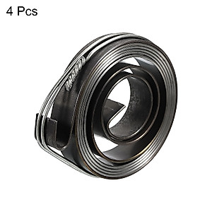 uxcell Drill Press Spring Drill Press Quill Feed Return Coil Spring Assembly Spring Steel Chemical Blackening Finish 680mm Expand Long 35 x 8 x 0.8mm 2 Pcs