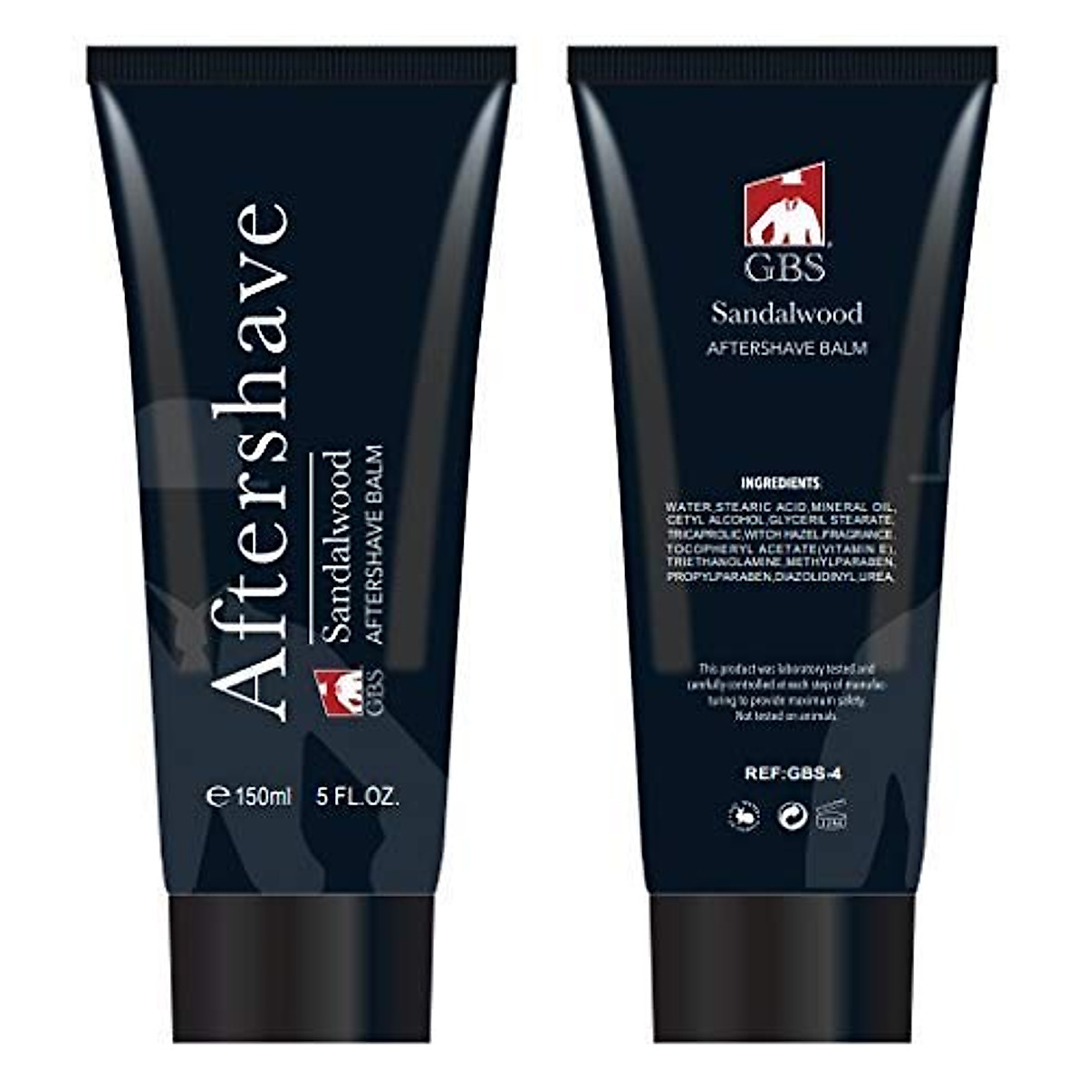 G.B.S Men’s Faux Ivory Shaving Gift Set, 5 Blade Compatible Ivory Handle Razor, Ceramic Ivory Shaving Mug, Shaving Brush, Sandalwood Aftershave, Natural Shaving Soap & Razor Stand Grooming Kit for Men