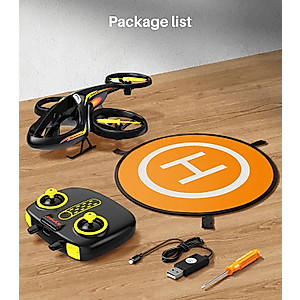 SYMA LED Mini RC Helicopter Drone - Gyro, 4HZ, Indoor Outdoor Micro Toy Gift for Kids & Adults